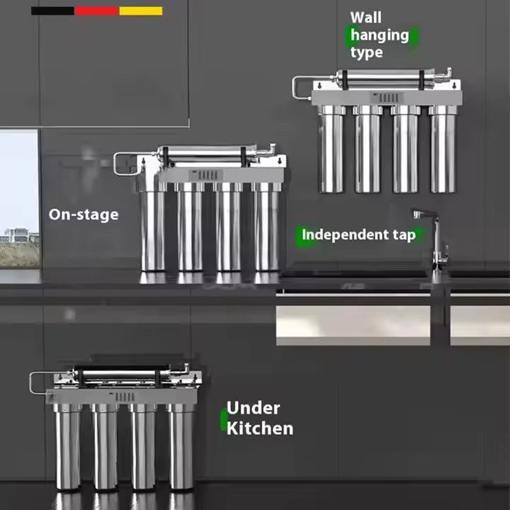 6 Stage Ultrafiltration Water Filters Stainless Steel Large Flow Home ...